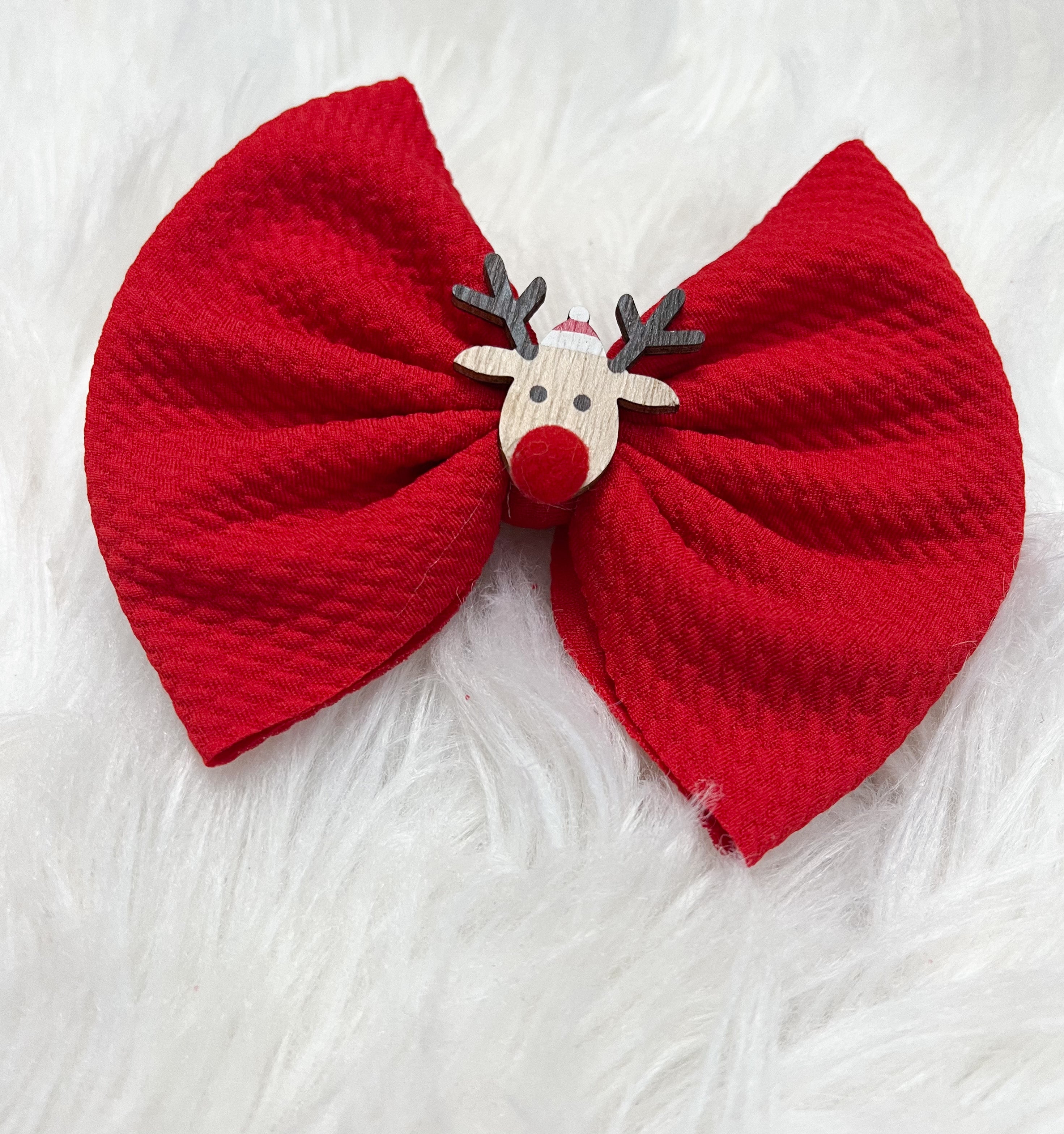 Red Nose Reindeer – Trendy Bows by TwinkleToes